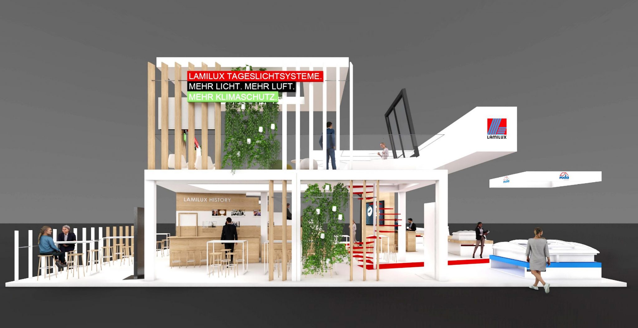 LAMILUX Messestand für die BAU 2023 - meplan